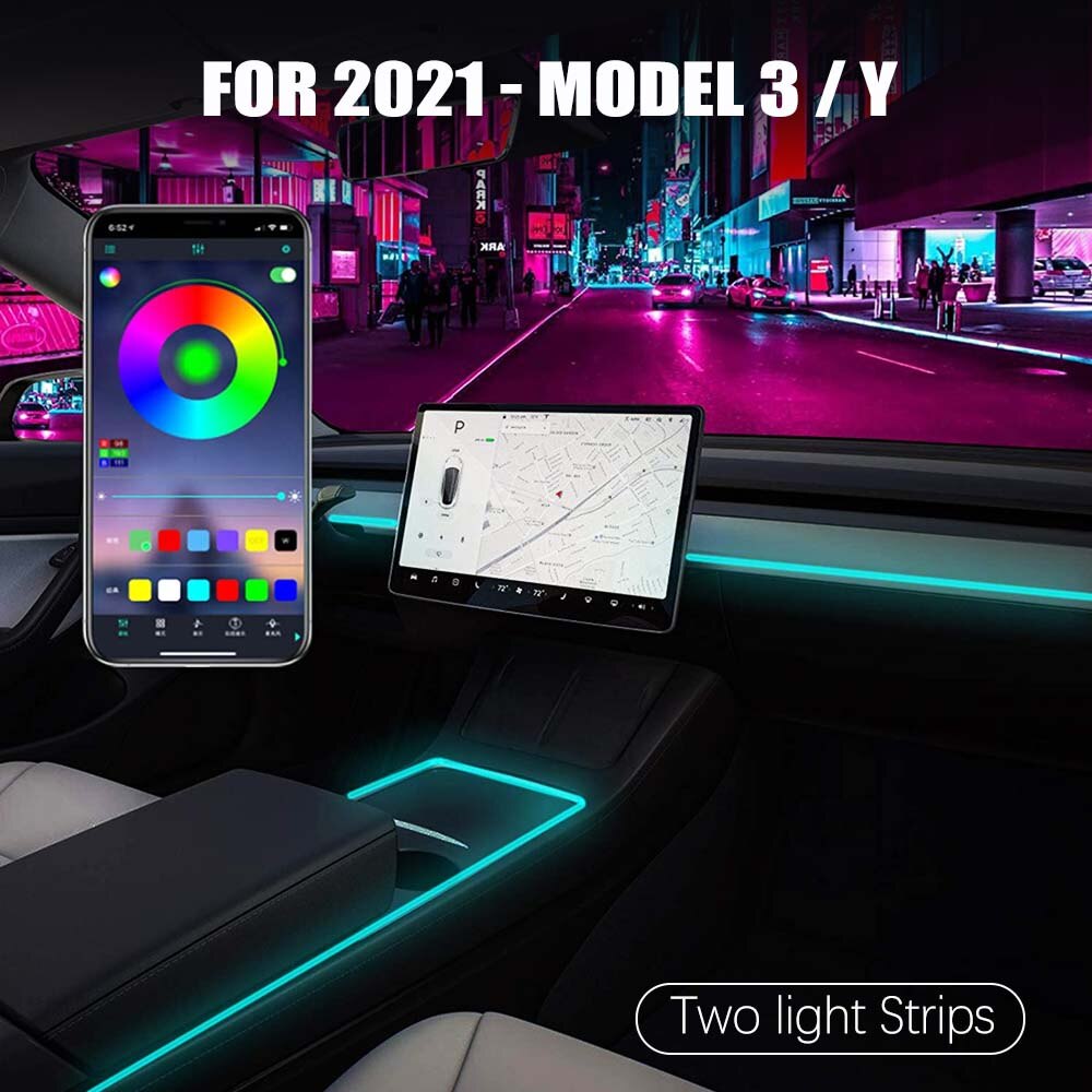 Interieur Neon Lights Auto Decor Rgb Led Strip Ver... – Vicedeal
