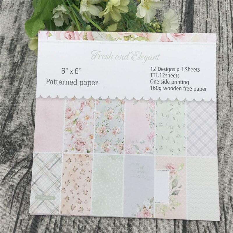 12 sheets 6"X6"the Really Rainbow Pattern Scrapboo... – Grandado