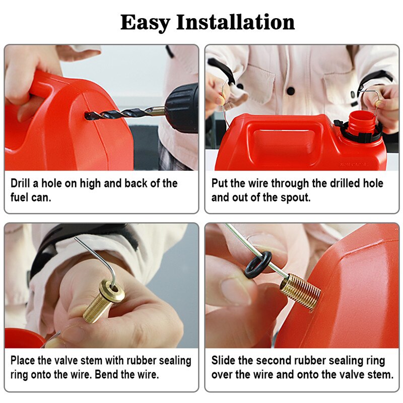 3 Pack Gas Can Vent Caps Kit for Gas Fuel Water Ca... – Grandado