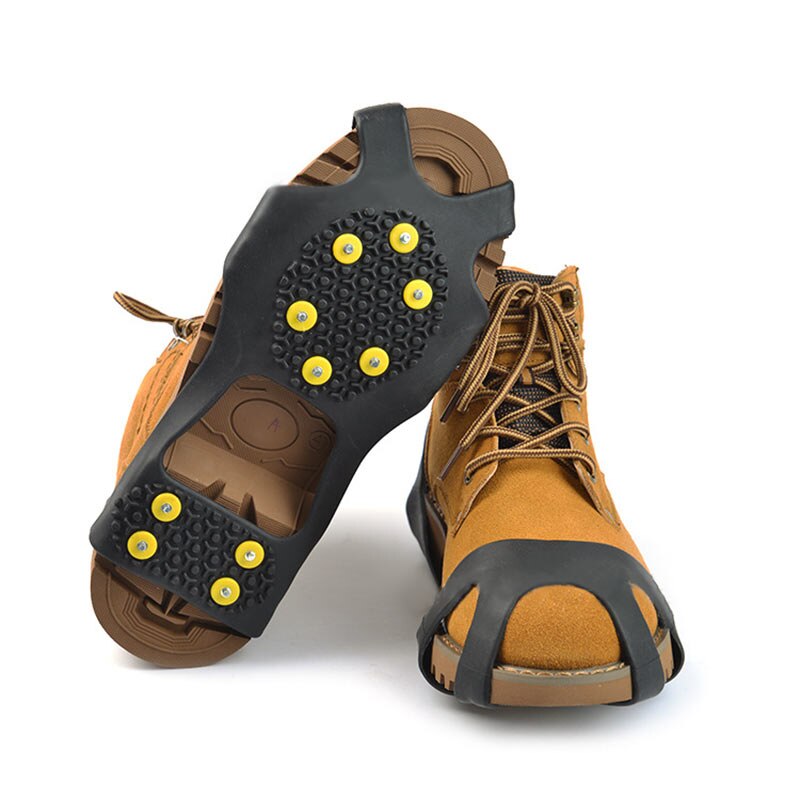 10-Stud Universal Ice No Slip Snow Shoe Spikes Gri... – Grandado