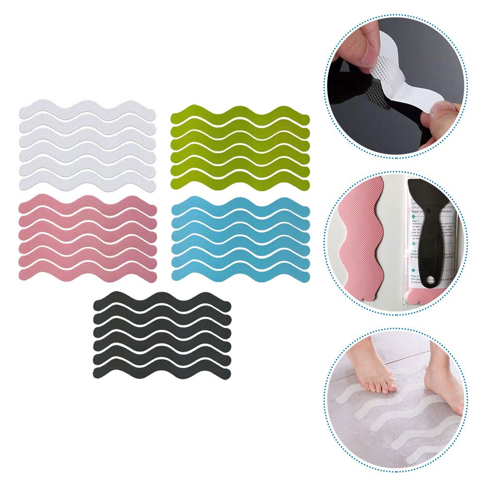 30Pcs Kleurrijke Non-Slip Stickers Bad Badkamer St... – Grandado