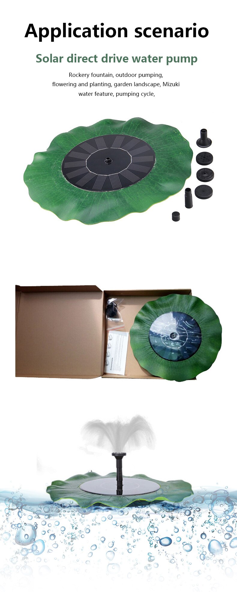 1 Pcs Removable Solar Fontein Vogel Feedersleaf Dr... – Grandado