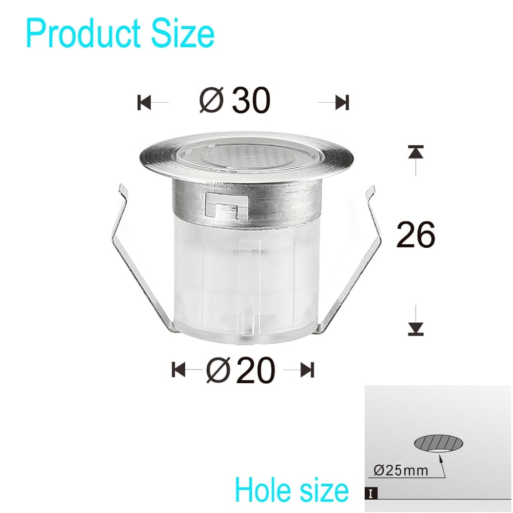 6Pcs/lot 30mm 12V Outdoor Terrace LED Deck Stair S... – Grandado