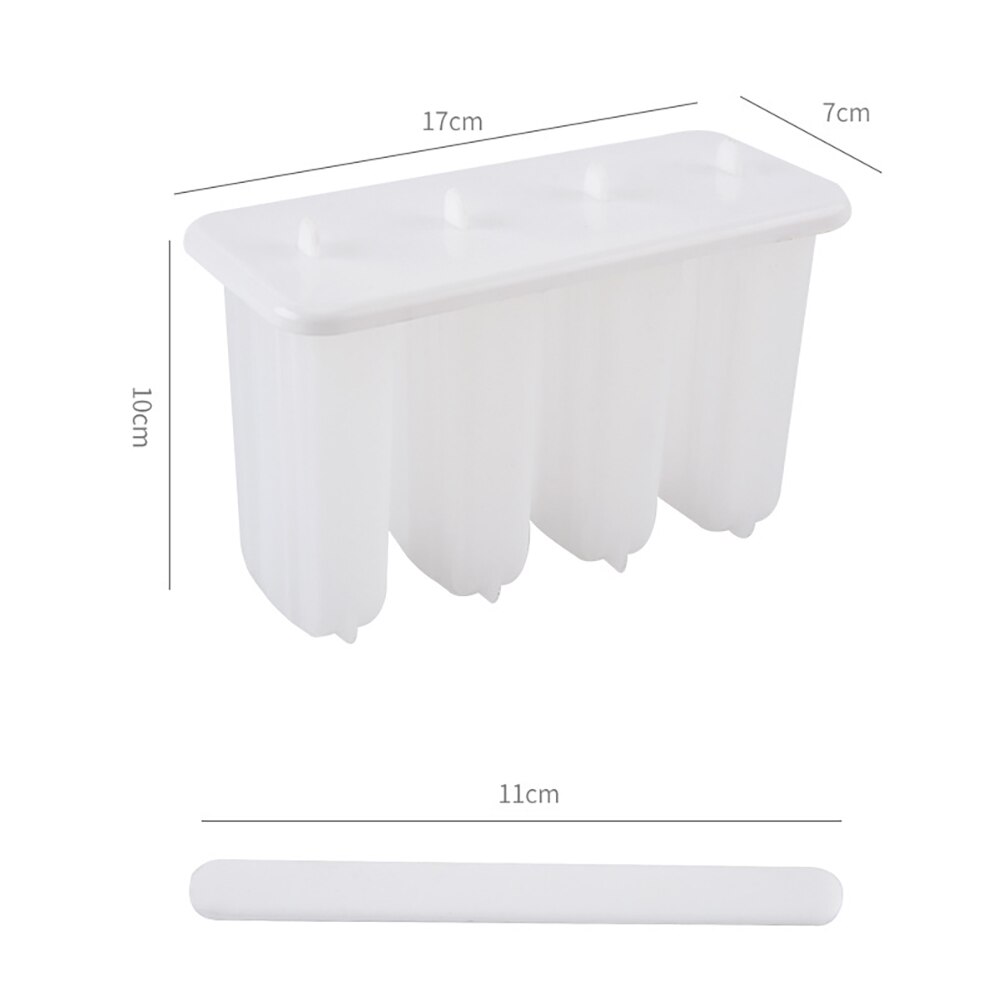 1 Set 4 Cells Popsicles Mold Plastic Frozen Ice Cr... – Grandado