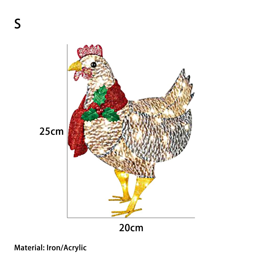 Newest Light-Up Chicken Creativity Christmas Decor... – Vicedeal