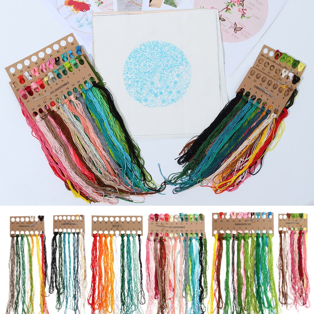 DIY Embroidery Kits with Flowers Plants Pattern fo... – Grandado