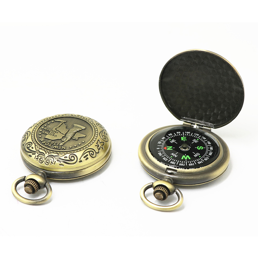 1pc Vintage Kirsite Compass Pocket Watch For Outdo... – Grandado