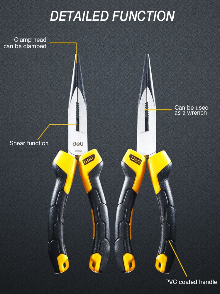 Deli Multi Tool Wire Stripper Crimping Pliers 6/8 ... – Grandado