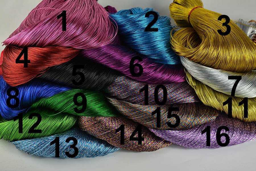 Sorts of colors Metallic Cord Trimming Non Elastic... – Vicedeal