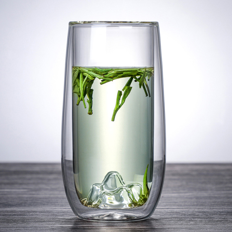 1pcs 350ml lead-free double-layer glass handmade g... – Grandado