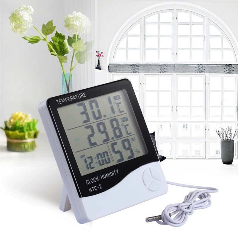 Lcd Electronic Digital Temperature Humidity Meter Grandado
