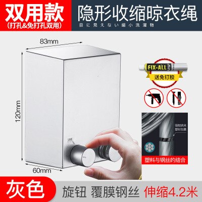 No punching clothesline indoor shrinking clothesli... – Grandado