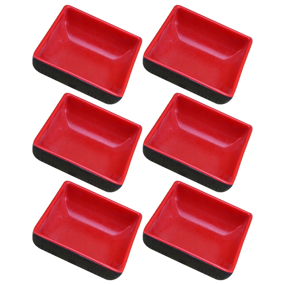 6 Pcs Melamine Seasoning Plates Square Sauce Dishe... – Grandado