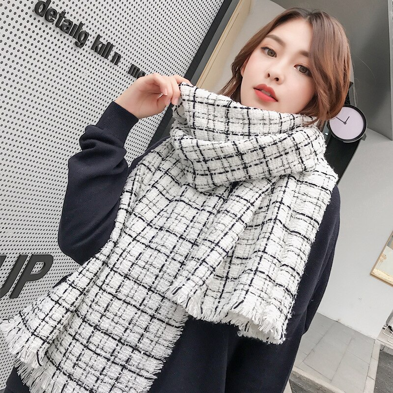 Hirigin Womens Lady Winter Warm Plaid Shawl Scarf ... – Grandado