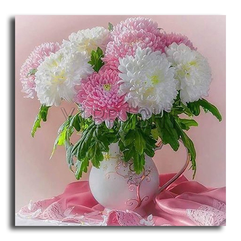 5d Volledige Diy Diamant Borduurwerk Chrysant Diam... – Grandado