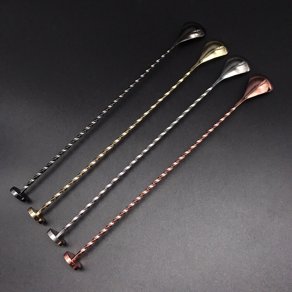 300mm Stainless Steel Threaded Bar Spoon Swizzle S... – Grandado