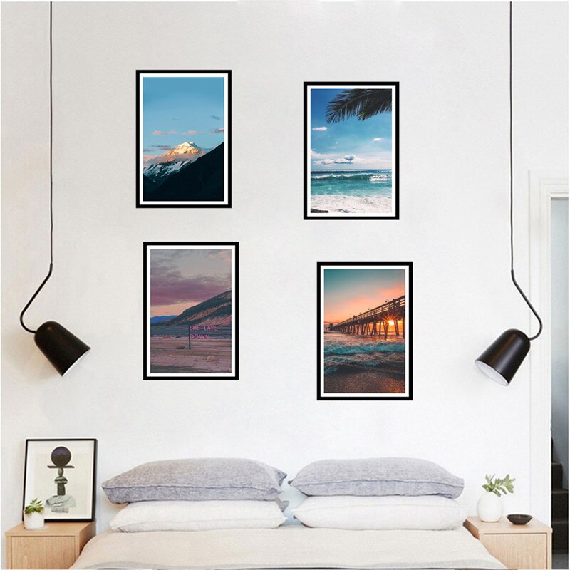 Scenery Painting Picture Wall Art Stickers For Bar... – Grandado