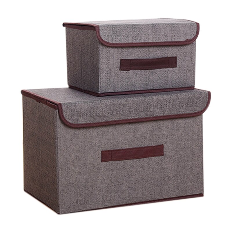 2Pcs Storage Boxes with Lids Fabric Clear Storage ... – Grandado