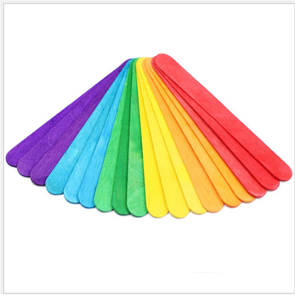 50pcs/lot Wooden Ice Cream Sticks Ice Cream Holder... – Vicedeal