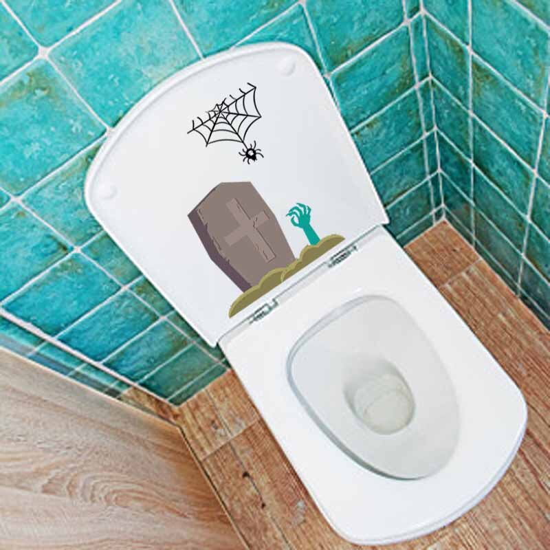 YOJA 19.4X23.4CM Toilet Decal Wall Sticker Living ... – Grandado