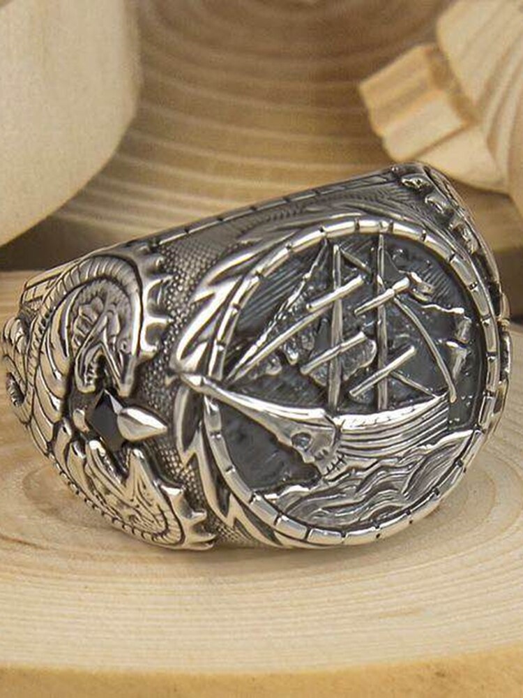 Master Sailing Embossed Men's Ring European and Am... – Vicedeal