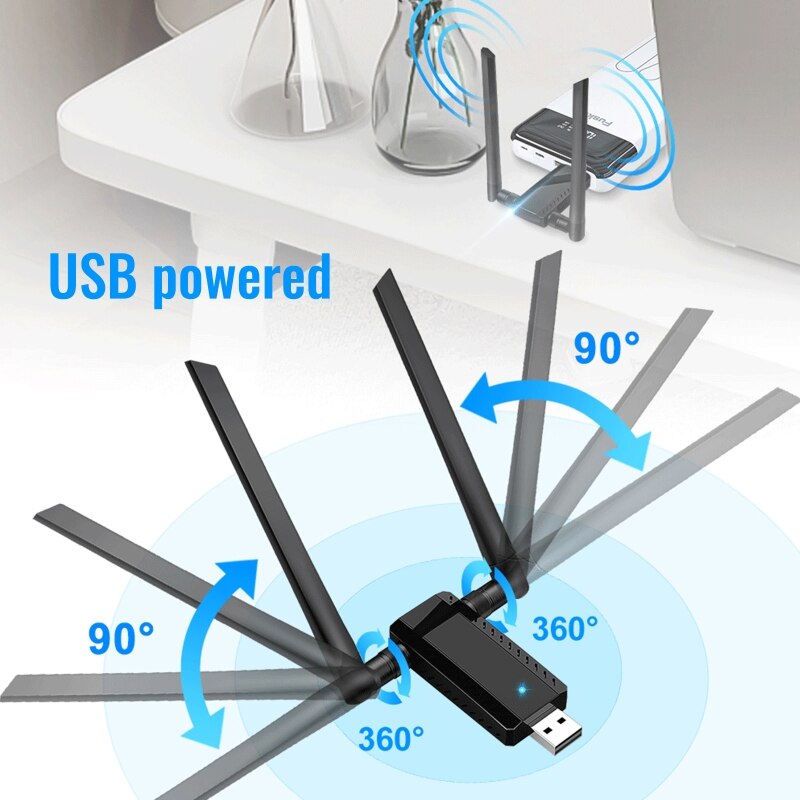 USB WiFi Repeater Adapter 300Mbps 2.4GHz with Dual... – Vicedeal