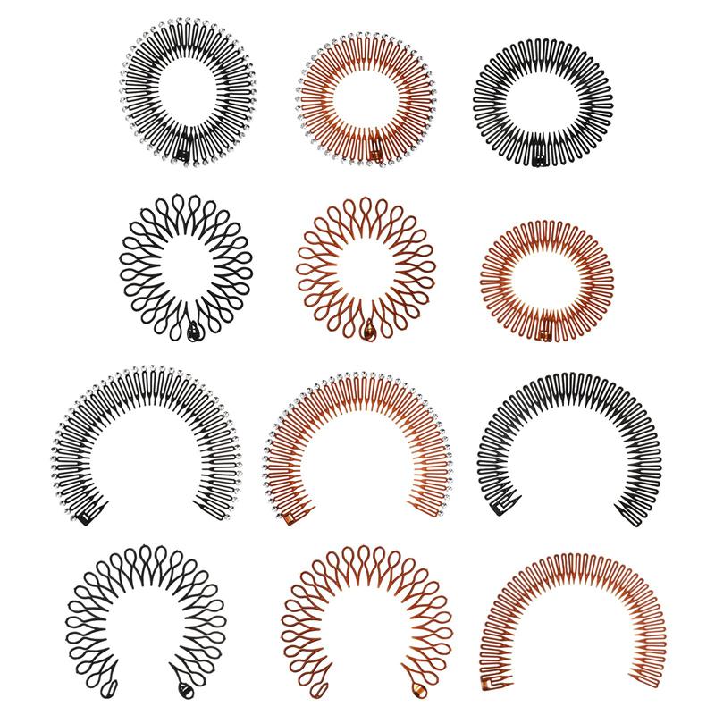 12Pcs Stretch Hair Comb Flexible Plastic Circle Co... – Vicedeal