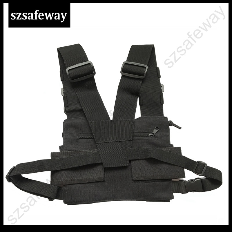 Nylon Two Way Radio Pouch Chest Pack Pocket Walkie... – Vicedeal