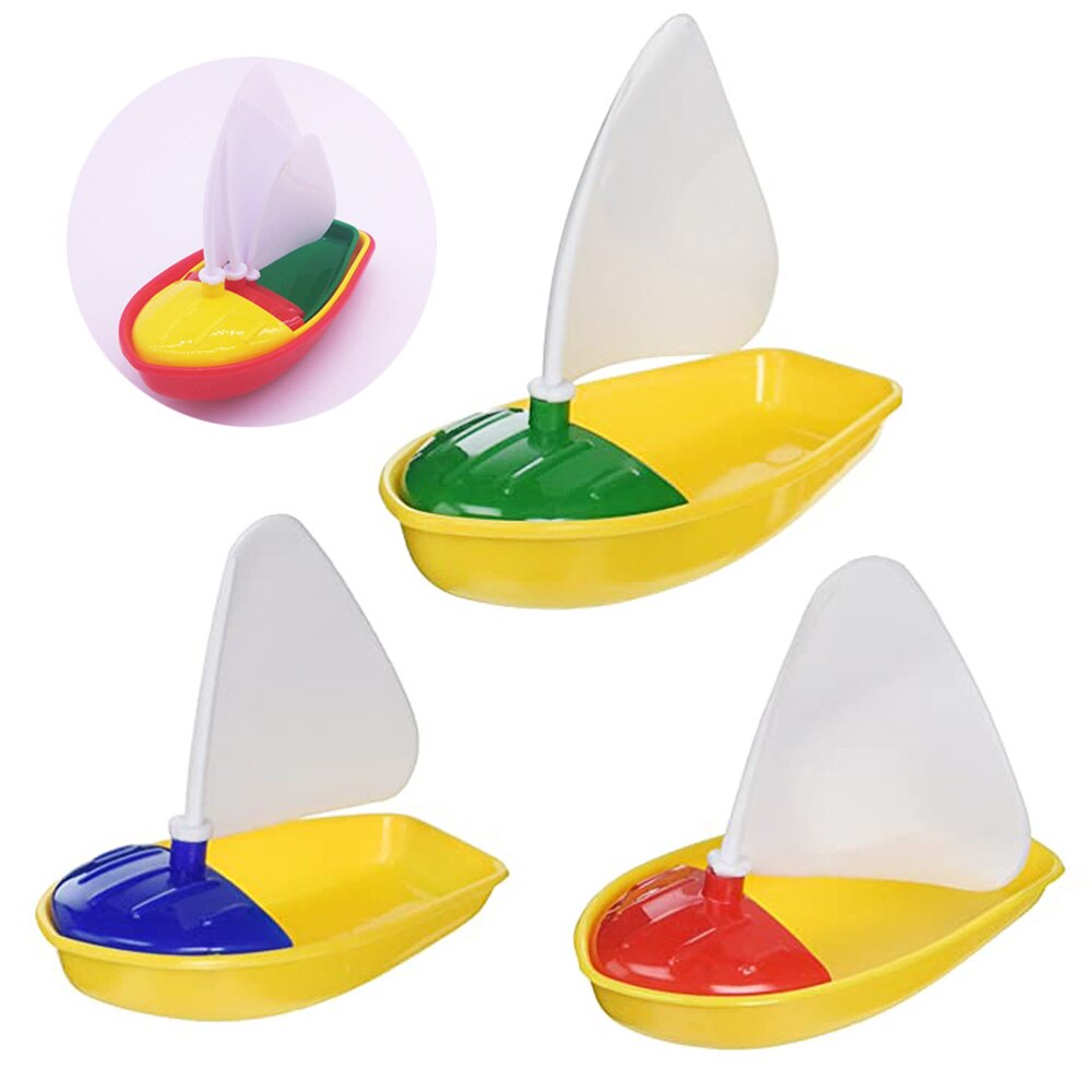 1 Set 3pcs Mini Plastic Sailing Boat Toys Kids Bat... – Vicedeal