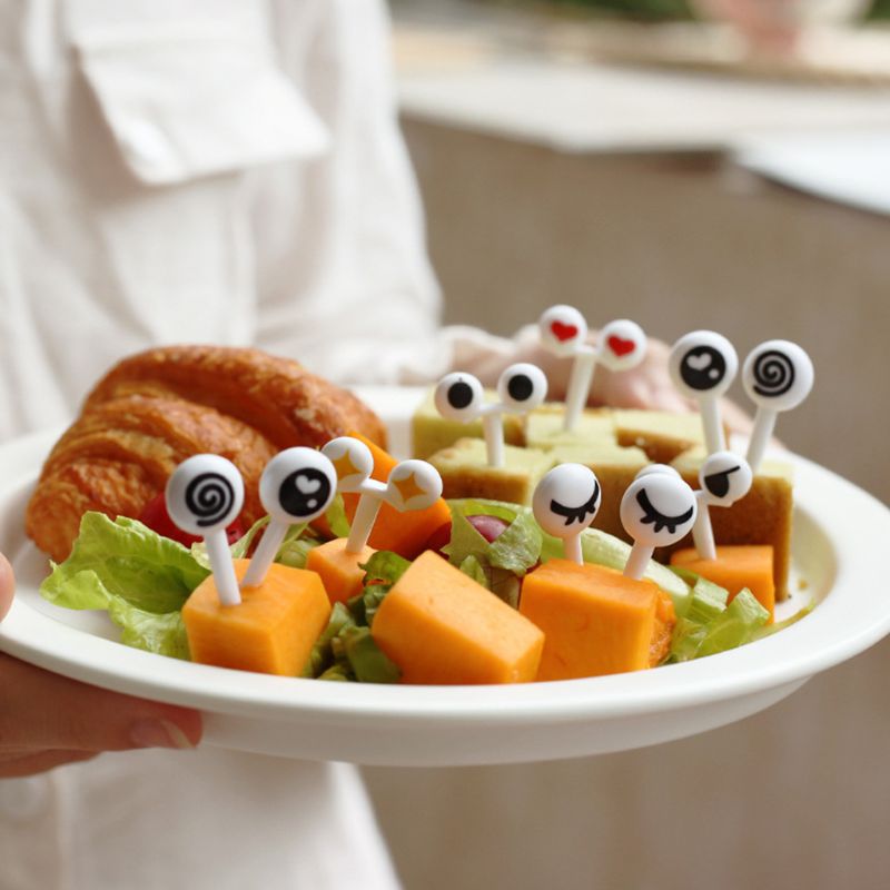10Pcs/Set Mini Skewers Cute Cartoon Eyes Kawaii Lu... – Grandado
