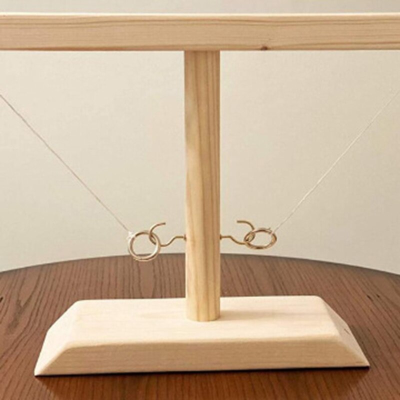 Handmade Wooden Board Game Ring Toss Hooks Fast In... – Grandado