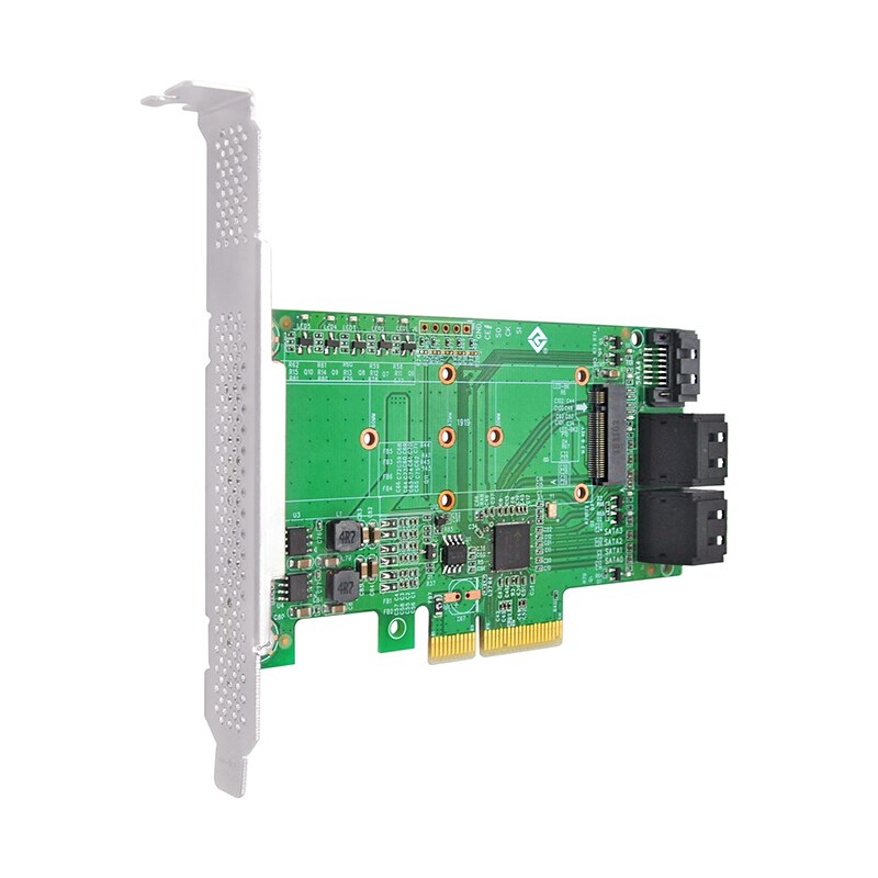 PCIe x4 Gen 3 to Internal One M.2 B-Key & Quad SAT... – Vicedeal
