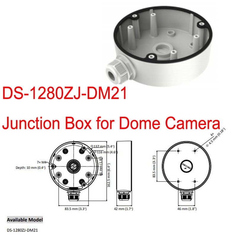 DS-1280ZJ-DM21 Junction Box for Dome Camera Alumin... – Vicedeal