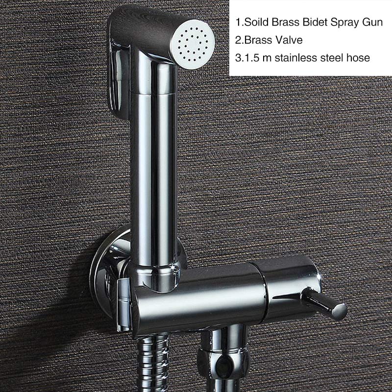 QINGYU ELF soild messing bidet douche set hand sha... – Grandado
