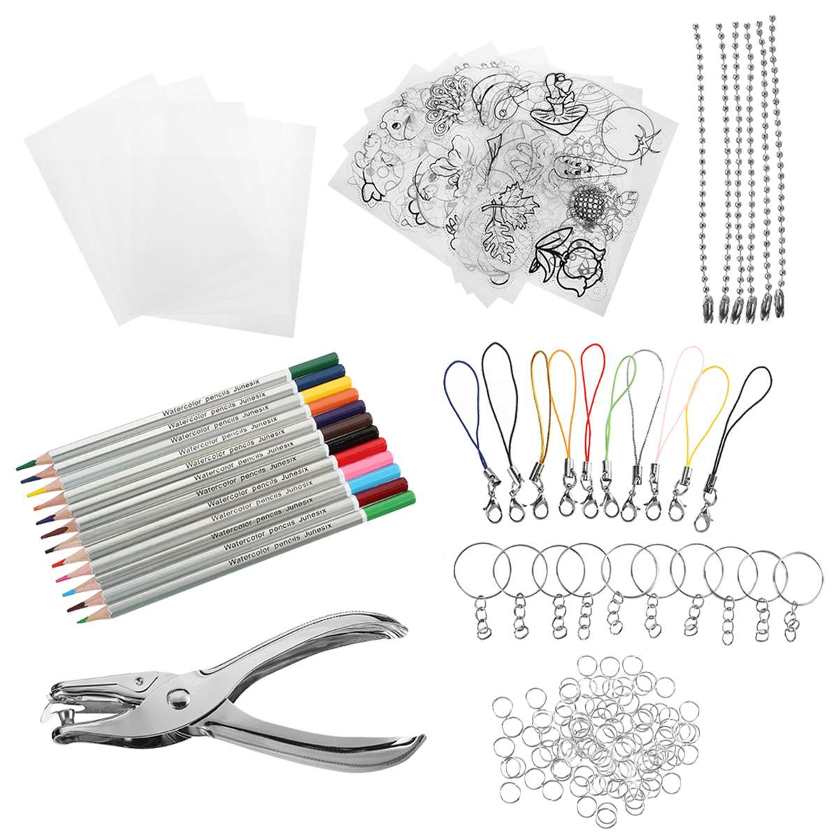 156/182 PCS Heat Shrink Sheet Plastic Kit Shrinky ... – Vicedeal