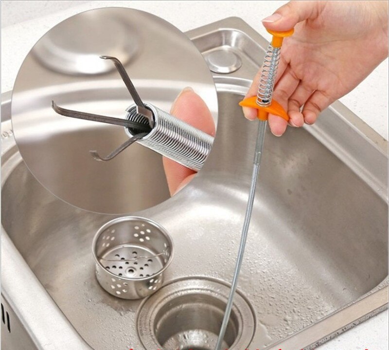 90/60cm Snake Spring Pipe Dredging Tool Sewer Pipe... – Grandado