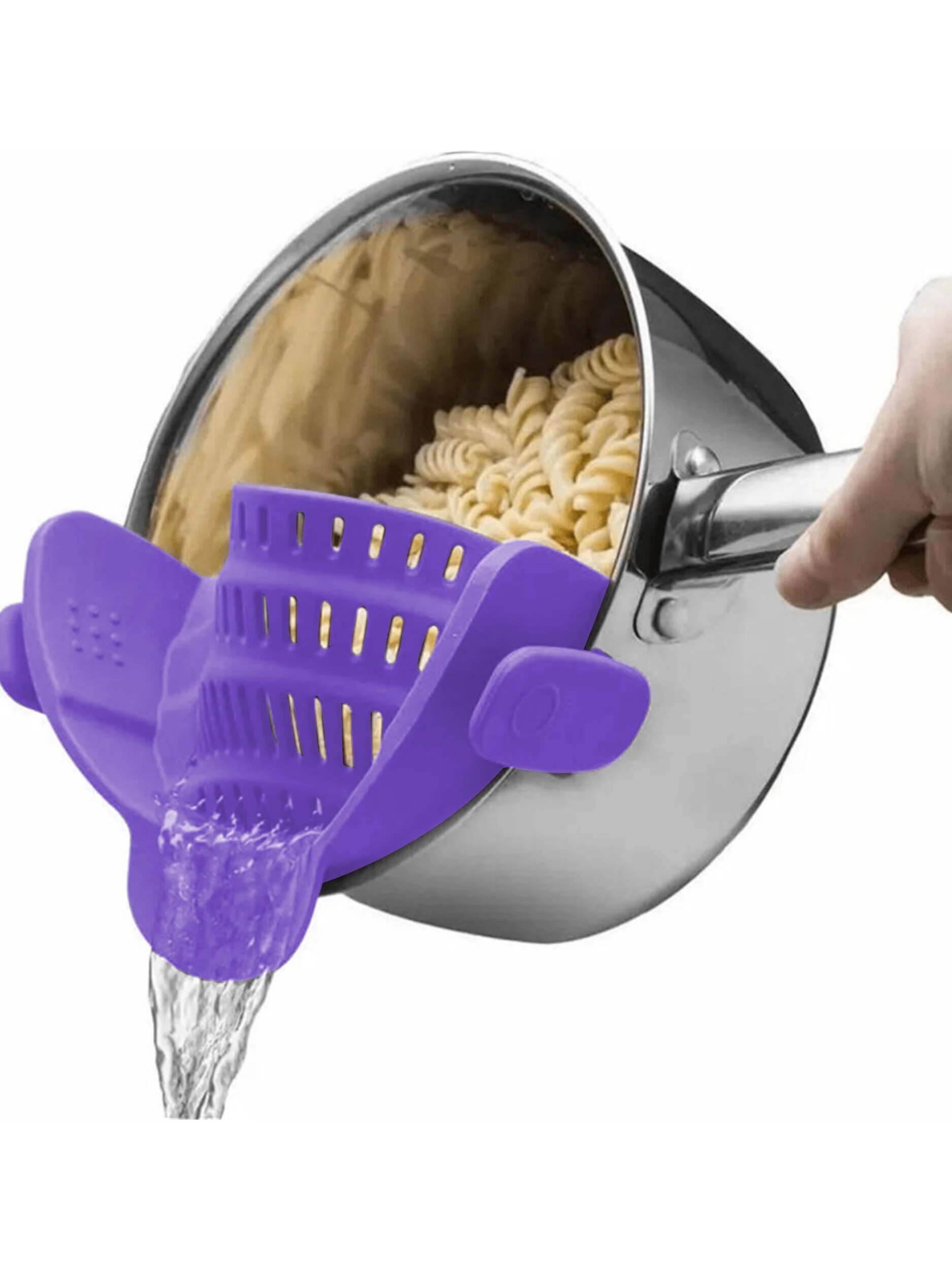 1pc Adjustable Silicone Clip-On Strainer for Pots,... – Grandado