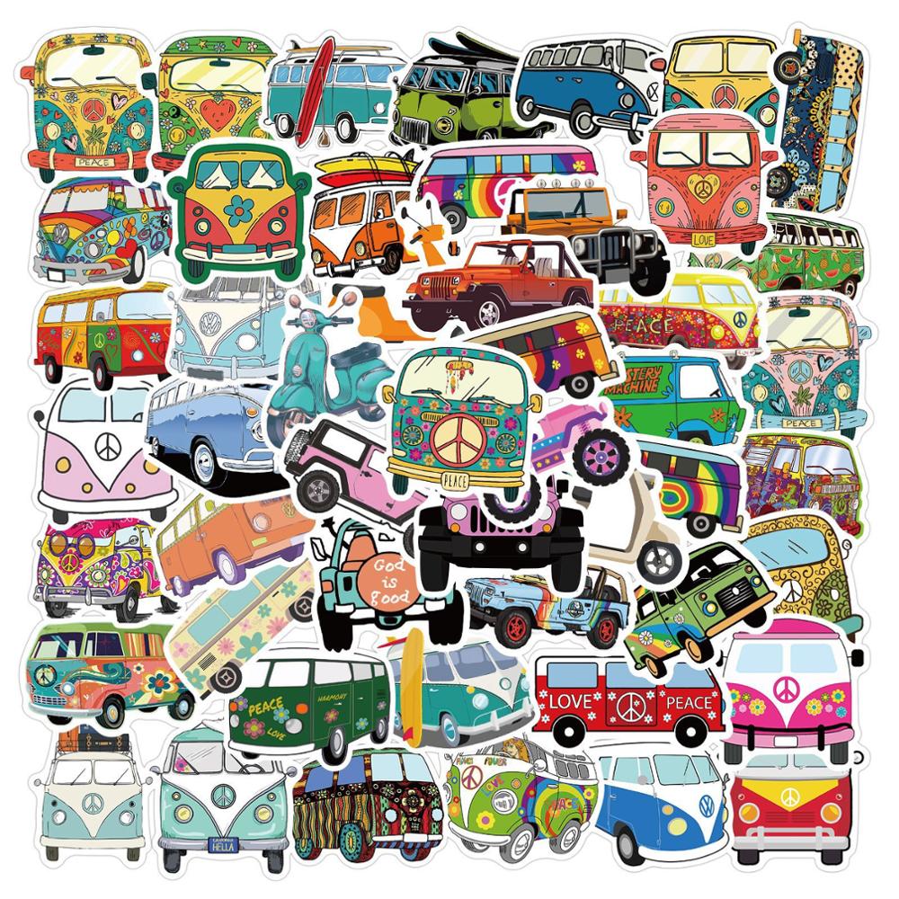 50pcs Hip Pop Style Bus Stickers For Laptop Water ... – Grandado