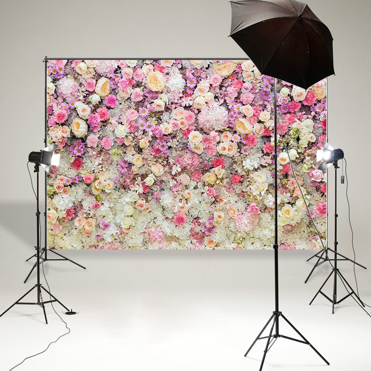 Vinyl Photo Studio Background Cloth 3D Flower Wall... – Grandado