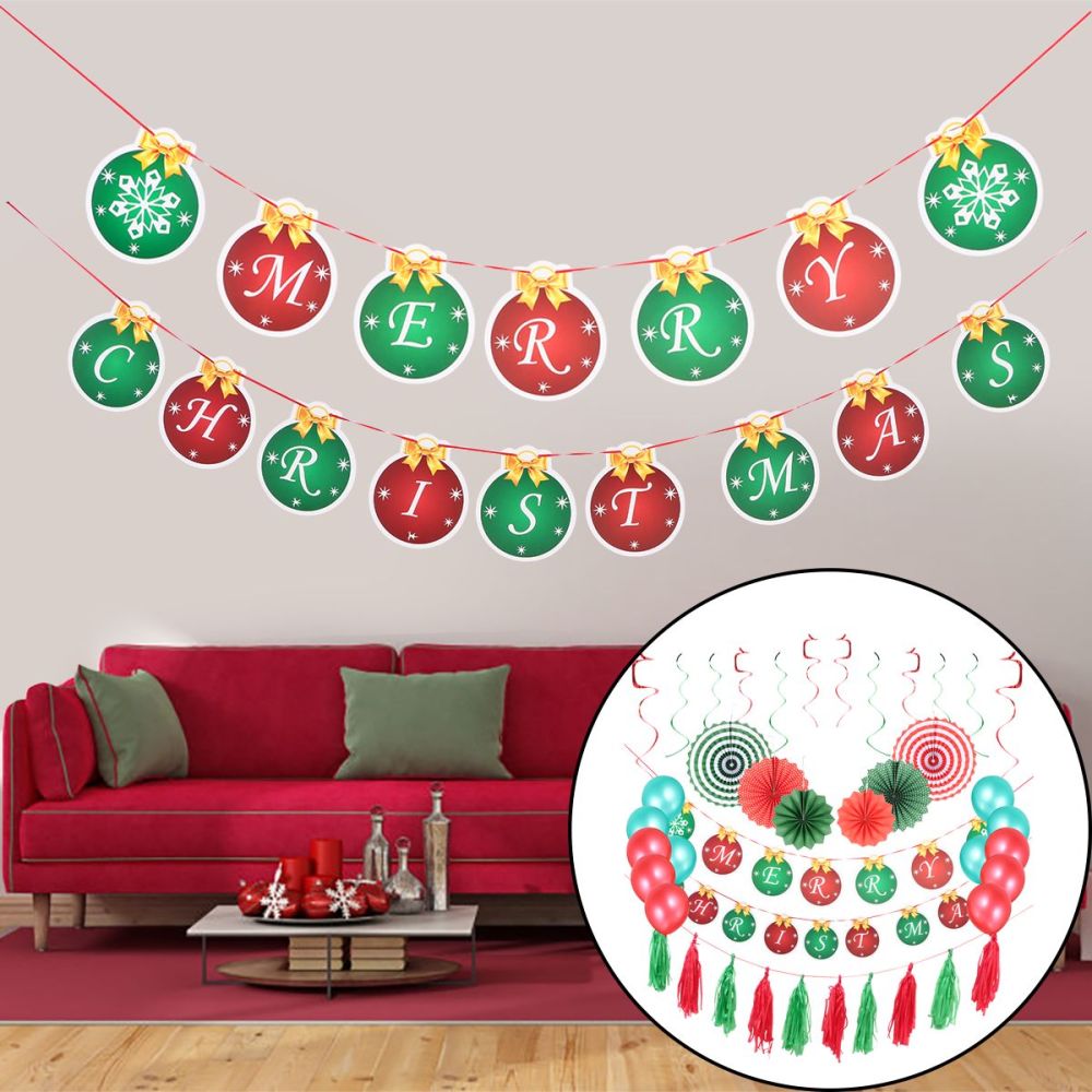 1 Set Kerst Centerpieces Opknoping Slingers Banner... – Grandado