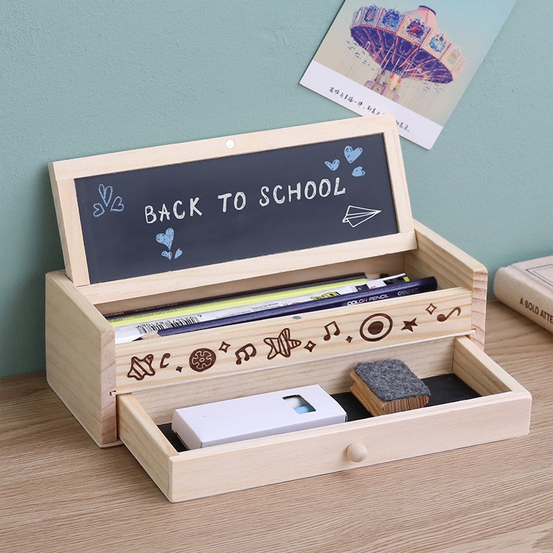 Log Multifunctional Large Capacity Wooden School O... – Grandado