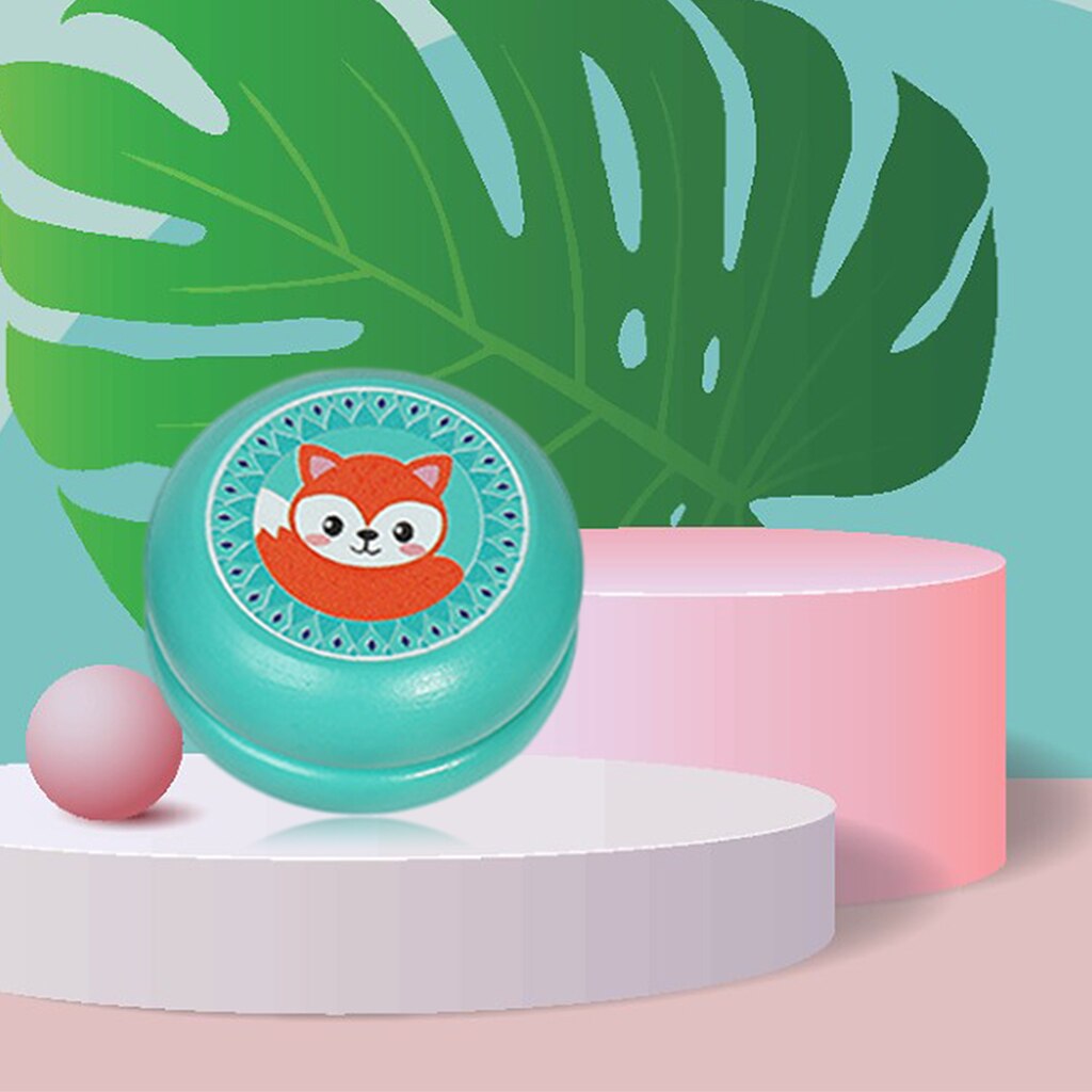 Wooden Yoyo Cute Animal Print Toy Kids Yoyo Cartoo... – Grandado