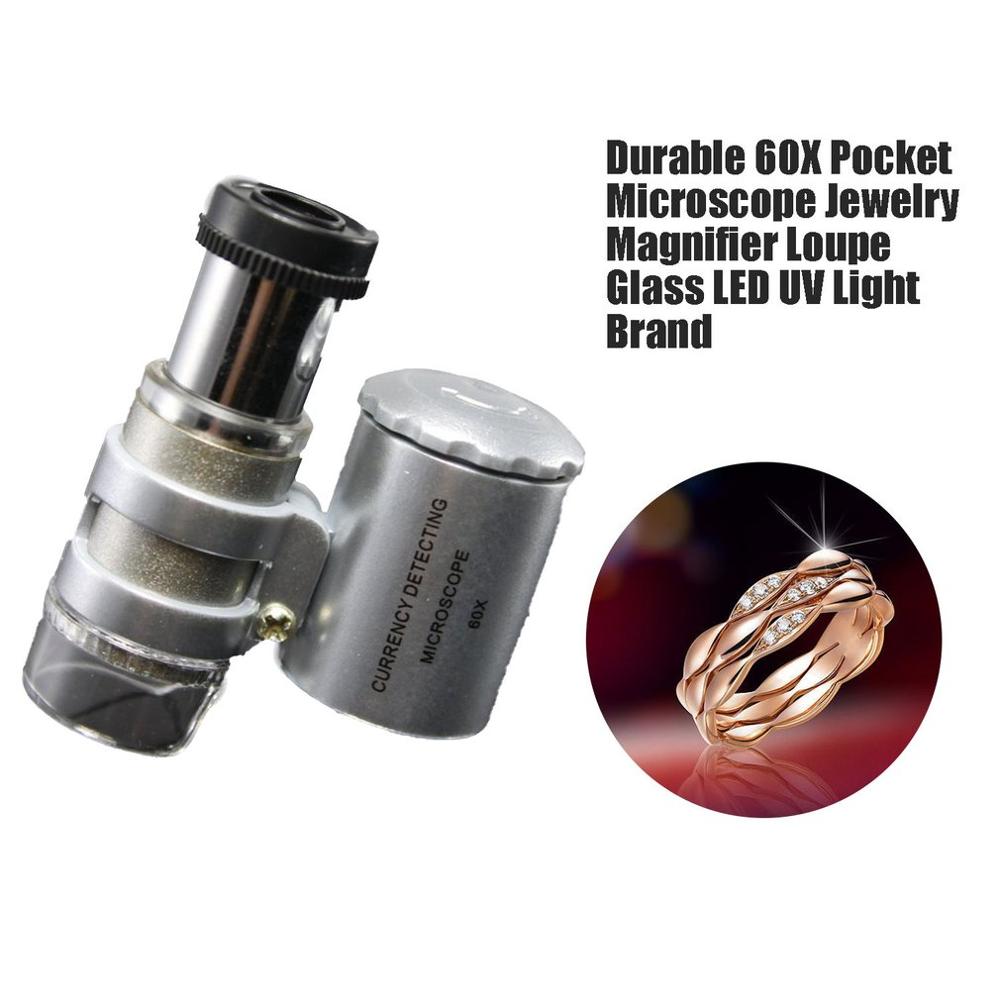 Durable Mini 60X Pocket Microscope Jewelry Magnifi... – Grandado