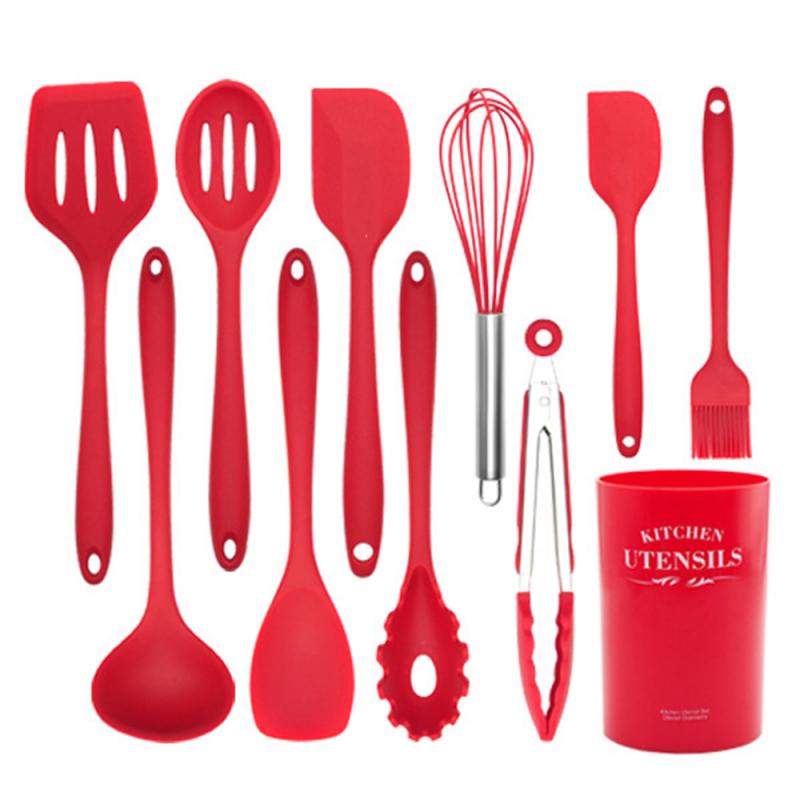 Silicone Cooking Utensils Kitchen Utensil Set Heat... – Vicedeal