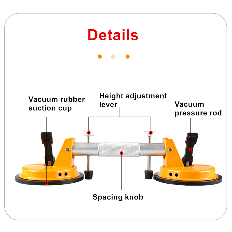 Glas Zuignap Sterke Zuigkracht Lifter Vaste Zware ... – Vicedeal