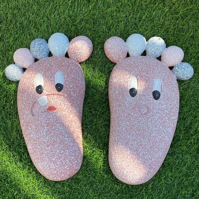Resin Expression Foot Lawn Foot Stone Kindergarten... – Grandado