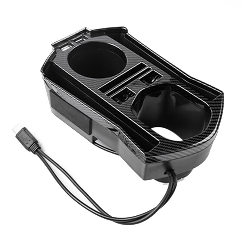 Car Carbon Fiber Center Console Armrest Box Cup Ho... – Vicedeal