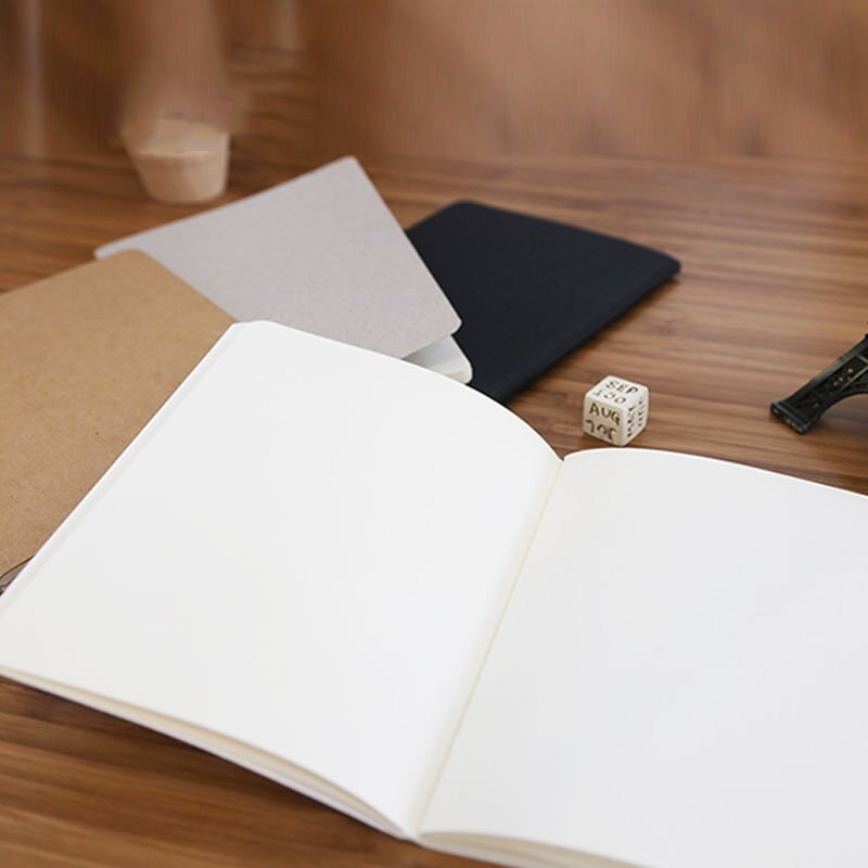 Vintage Kraft Paper Notebook A6 Blank Sketchbook O... – Grandado