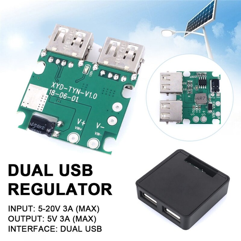 5PCS Solar Panel Junction Box Dual USB Regulator S... – Grandado