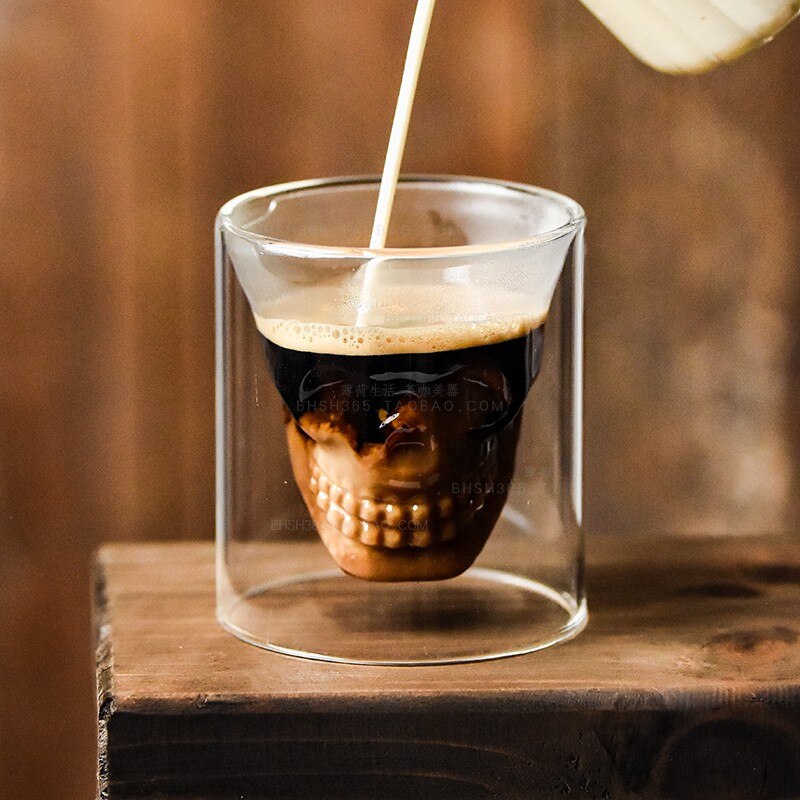 4 size 25ml-250ml beer mug Double bottom glass Sku... – Vicedeal